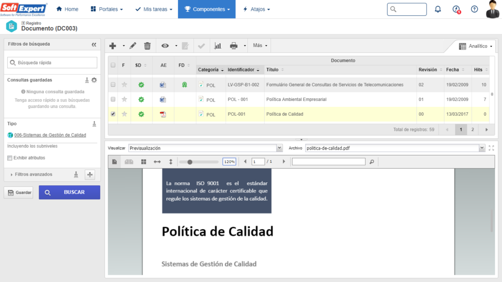 SoftExpert Documento - SIGSE - Softwares para Negócios